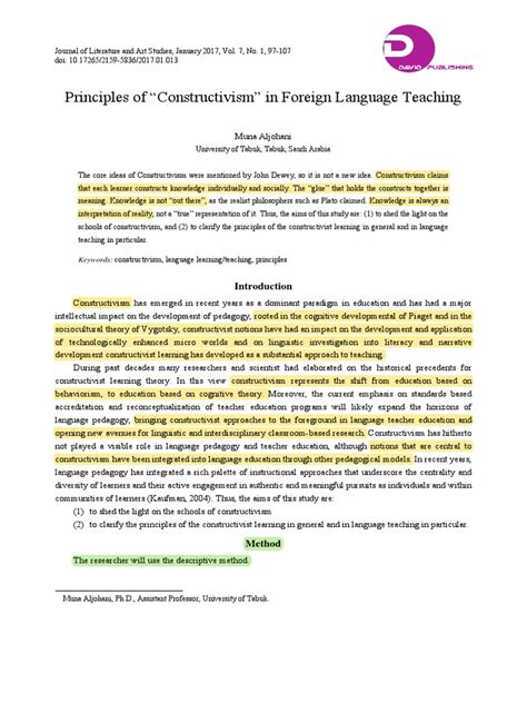 Principles Of Constructivism Unit2 Pdf Constructivism Philosophy Of Education Learning
