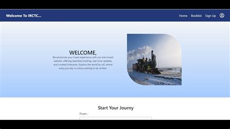 Irctc Clone Using Reactjs And Firebase Youtube