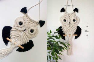 Macrame OWL Pattern For Beginners Graphic By Moon Mood Creative Fabrica