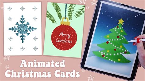 how to make animated christmas cards procreate animation tutorial for