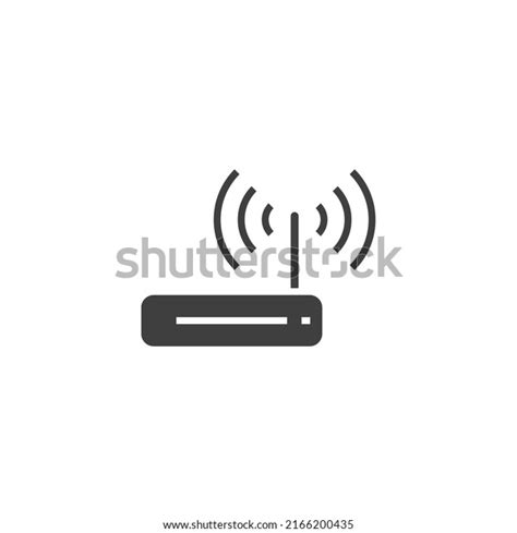 라우터 심볼의 벡터 기호는 흰색 배경에서 스톡 벡터 로열티 프리 2166200435 Shutterstock