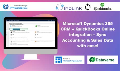 microsoft dynamics 365 crm quickbooks online integration sync