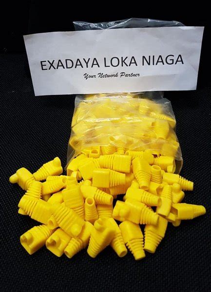 Jual Plugboot Cat6 Cat 6 ORIGINAL RJ45 Plug Boot RJ 45 Kuning 100pcs Di Lapak Budi Bukalapak