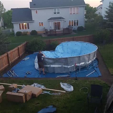 Outdoor Oasis Part 2 Intex Pool Swimming Pool Landscaping Installing Above Ground Pool