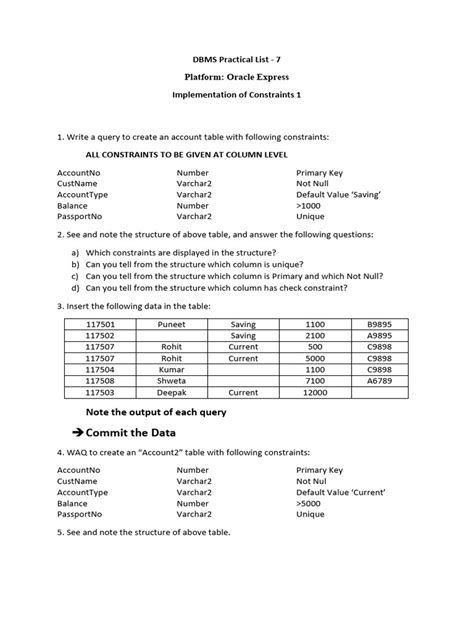 practical7 pdf table database computer data