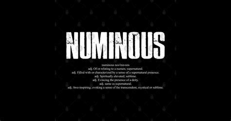 Numinous Dictionary Word Definition Numinous Sticker Teepublic
