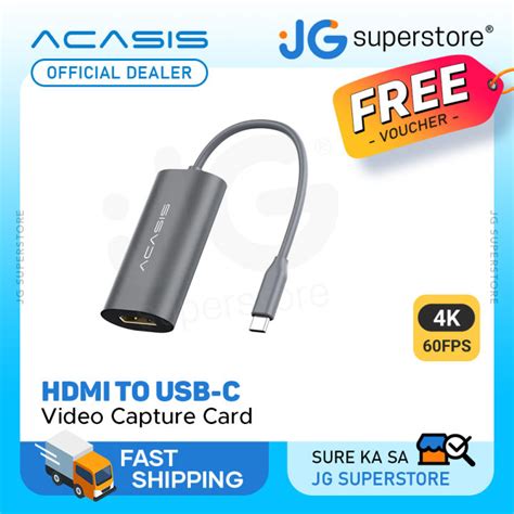 Acasis Hd31 C Hmdi To Type C Video Capture Card 4k Input 1080p 60fps