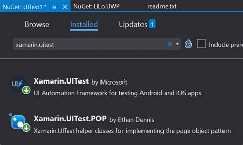 no new files appearing on nuget package install except for readme · issue 7 · xamarin