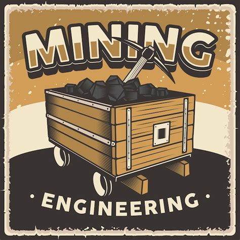 Mining Poster Vectors And Illustrations For Free Download