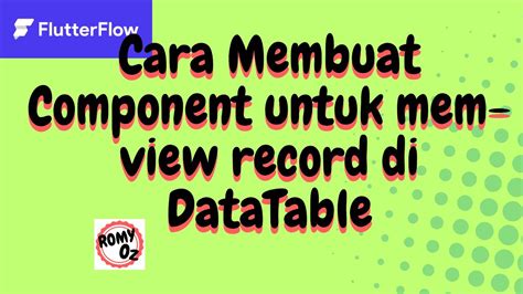 Flutterflow Tip 59 How To Use A Component For Viewing A Record In