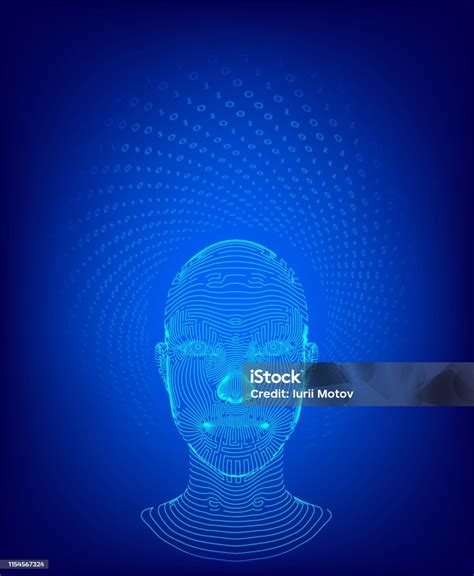 Ai 인공 지능 개념입니다 인공 지능 디지털 브레인 추상적인 디지털 인간의 얼굴입니다 로봇 디지털 컴퓨터 해석의 인간 머리 로봇