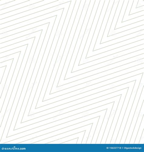 Zigzag Vector Seamless Pattern With Thin Diagonal Lines Stripes