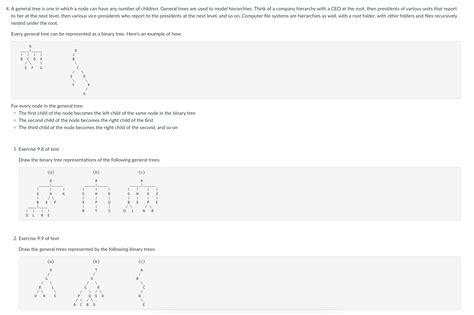 Solved Nested Under The Root Every General Tree Can Be Chegg