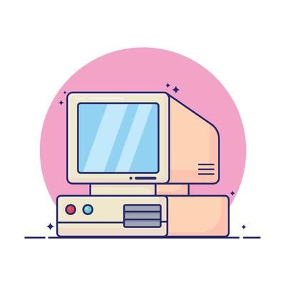 Old Computer Aesthetic Vector Art Icons And Graphics For Free Download
