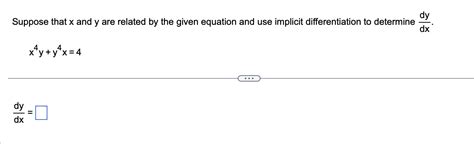 Solved Suppose That X And Y Are Related By The Given Chegg