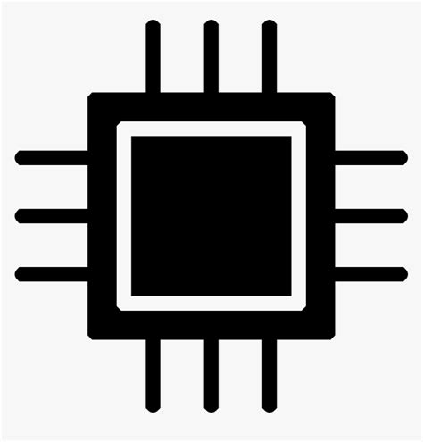 Cpu Processor Chip Microprocessor Icon Hd Png Download Kindpng