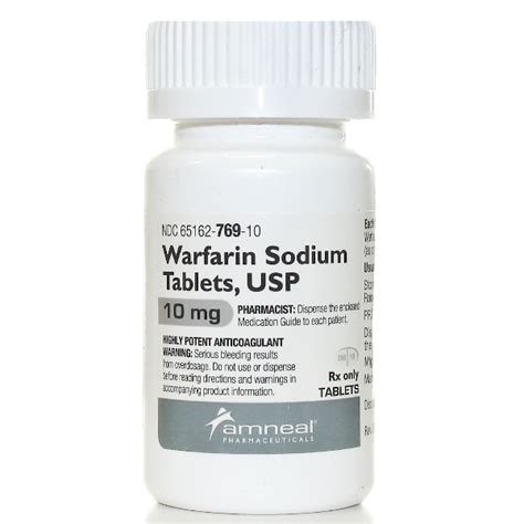 Warfarin Sodium 10mg Per Tablet