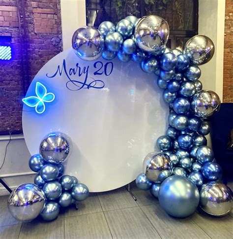 Фотозона круглая с шариками хром и фольгированными сферами — купить в ...