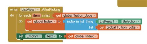 Get Correct Index From Listview Selection After Filtering Mit App