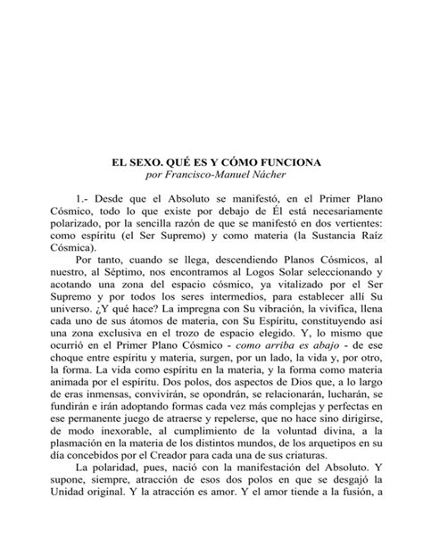 El Sexo Qu Es Y C Mo Funciona