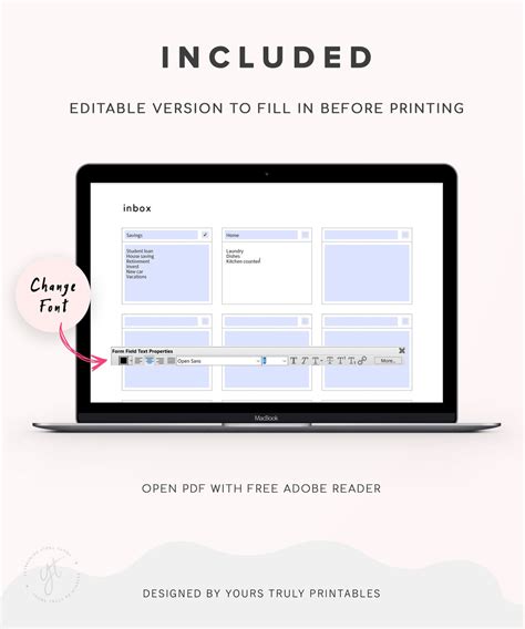 Printable Inbox Dashboard Template Morning Brain Dump List Etsy