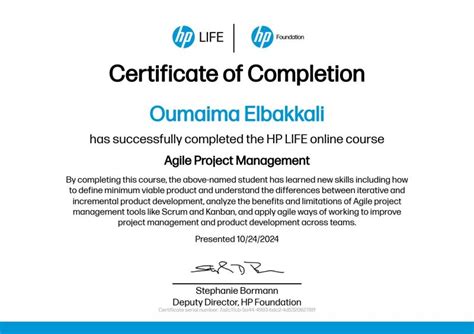 Oumaima Elbakkali On Linkedin Certification Certificate Success