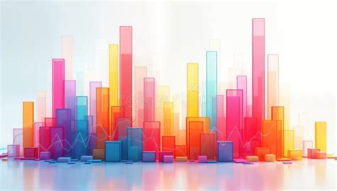 abstract graphic illustration of colorful financial graphs charts