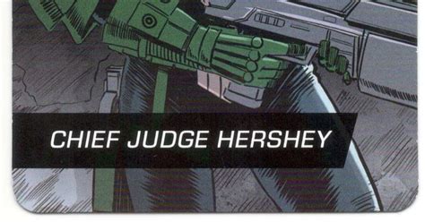 Judge Dredd The Cursed Earth Chief Judge Hershey Alternate Art Card Board Game Accessory