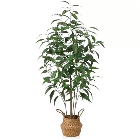 Árbol De Eucalipto Artificial Árbol Falso De 4 Pies Cuotas Sin Interés
