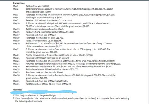 Solved 2 Post The Journal Entries To The General Ledger 3
