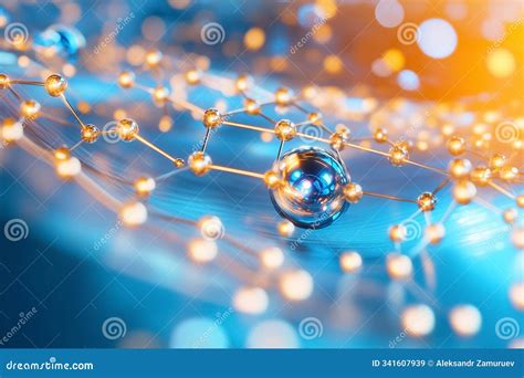 A Vivid Digital Image Shows Quantum Computing Elements With Linked Particles And Glowing Nodes