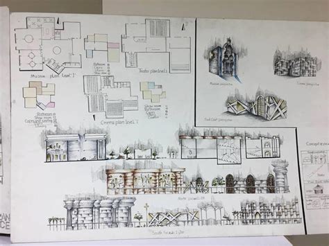 Architecture Project Free Hand Sketches Behance