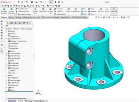 Today A Simple 3d Model Design In Solidworks Praveen Kumar