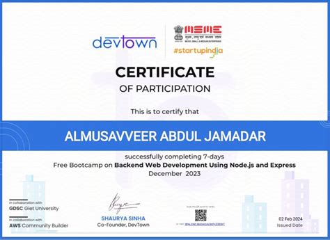 Almusavveer Jamadar On Linkedin Backenddevelopment Nodejs Expressjs