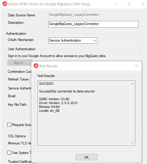 Simba Odbc Driver For Google Big Query Not Working Alteryx Community
