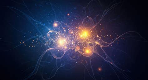 An Abstract Representation Of Radiant Energy With Glowing Particles
