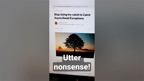 Why You Should Stop Using Try Catch In Your Code Do This