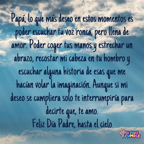 Feliz Dia Padre Hasta El Cielo Tarjeta Tu Feliz Cumple