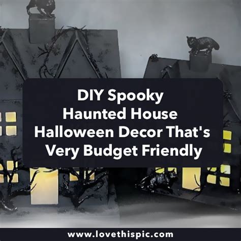 Diy Spooky Haunted House Halloween Decor Thats Very Budget Friendly