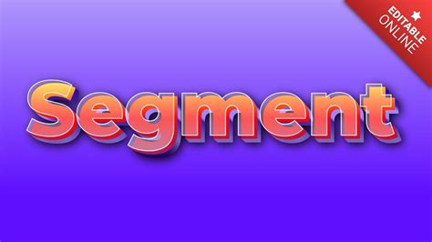 Segment 3d Flash Text Effect Generator