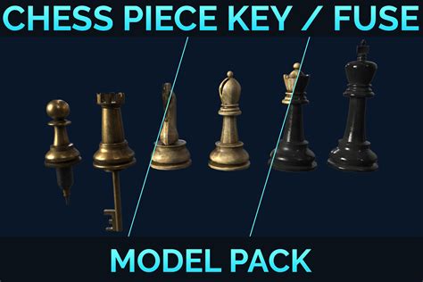 Pbr Chess Key Fuse Model Pack 3d Props Unity Asset Store