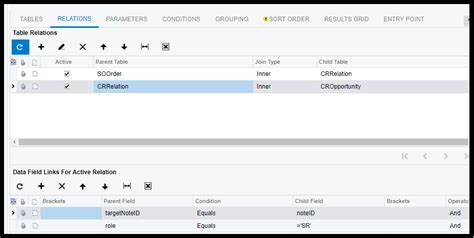 Acumatica Link Between Cropportunity And Soorders Generic Inquiry Stack Overflow