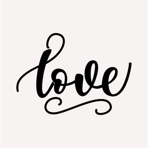 Premium Vector Love Lettering Design
