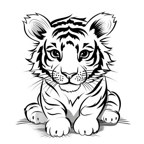 Filhote De Tigre Descarregar Gratuitamente Páginas Para Colorir Para