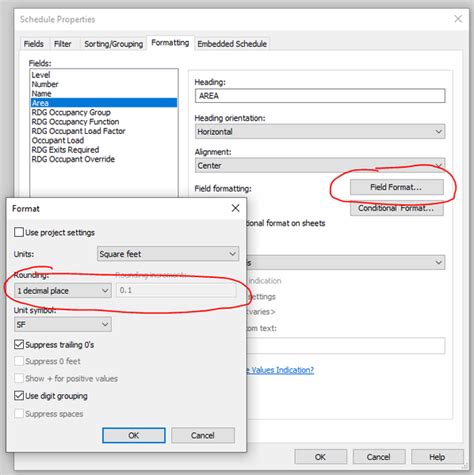 Solved Revit Schedule Formulas Specify Decimal Point Autodesk