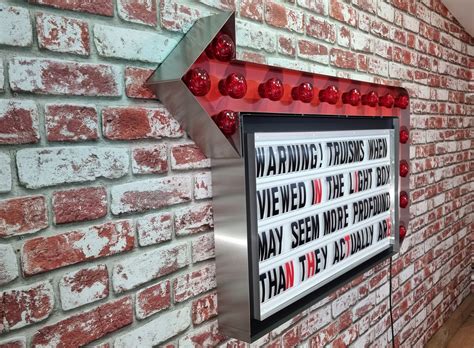 American Retro Style Illuminated Arrow Light Box Menu Board Light Up Billboard Display Sign