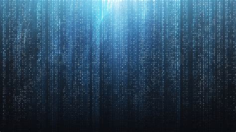 Digital Binary Code Business Background Matrix Abstract Futuristic