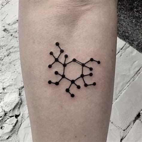 Sugar Molecule Tattoo