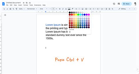 How To Delete Custom Colors In Google Docs