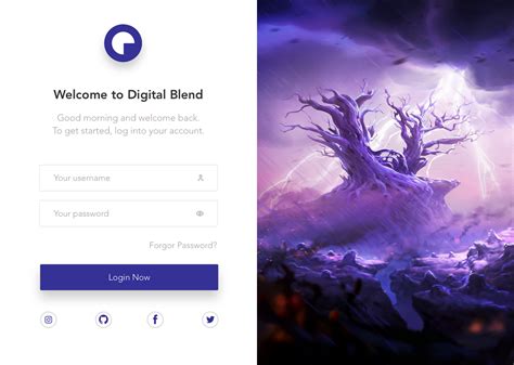 Simple Login Page UI Behance